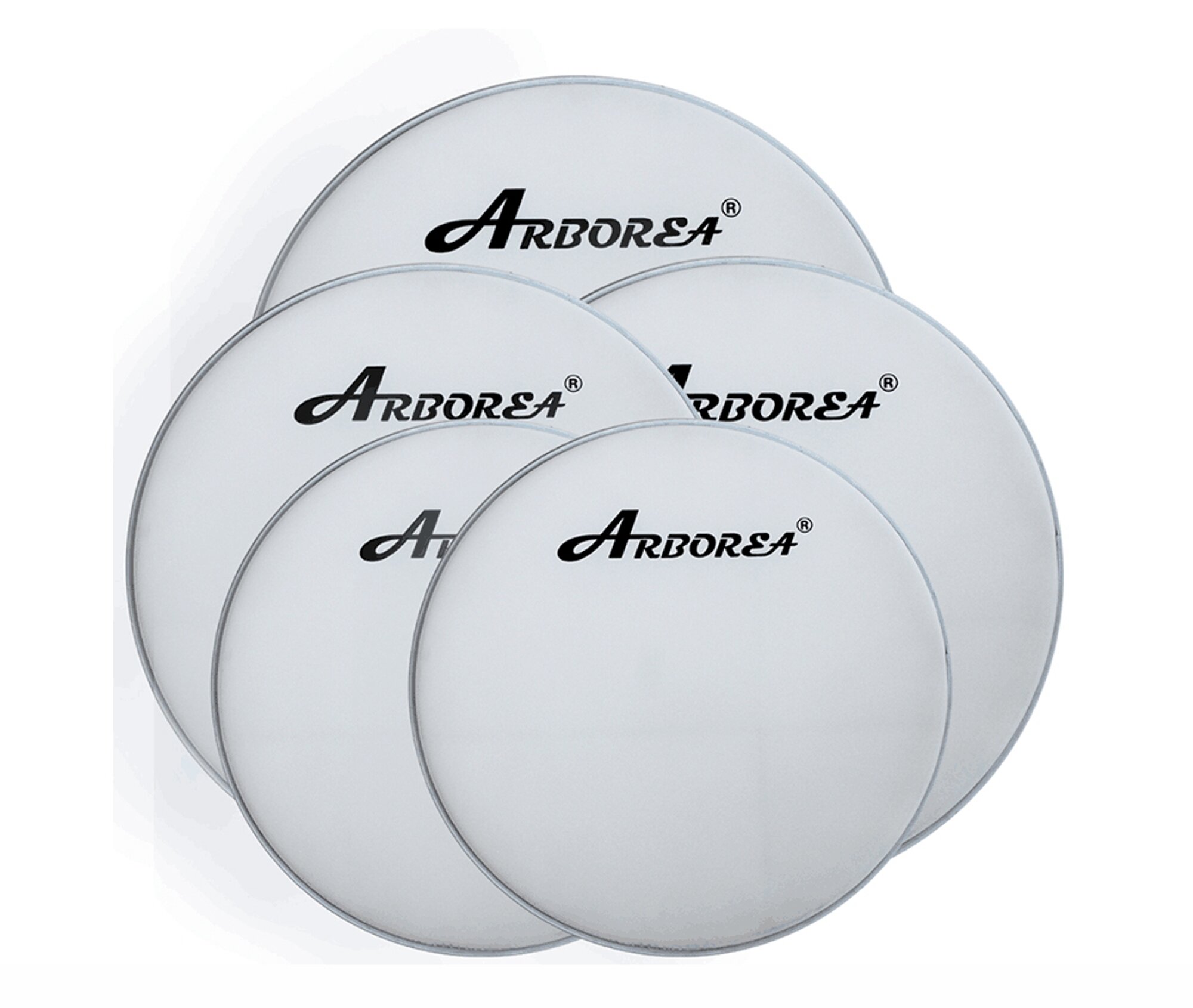 ARDLW-22 Пластик для бас-барабана 22", белый, два слоя, Arborea