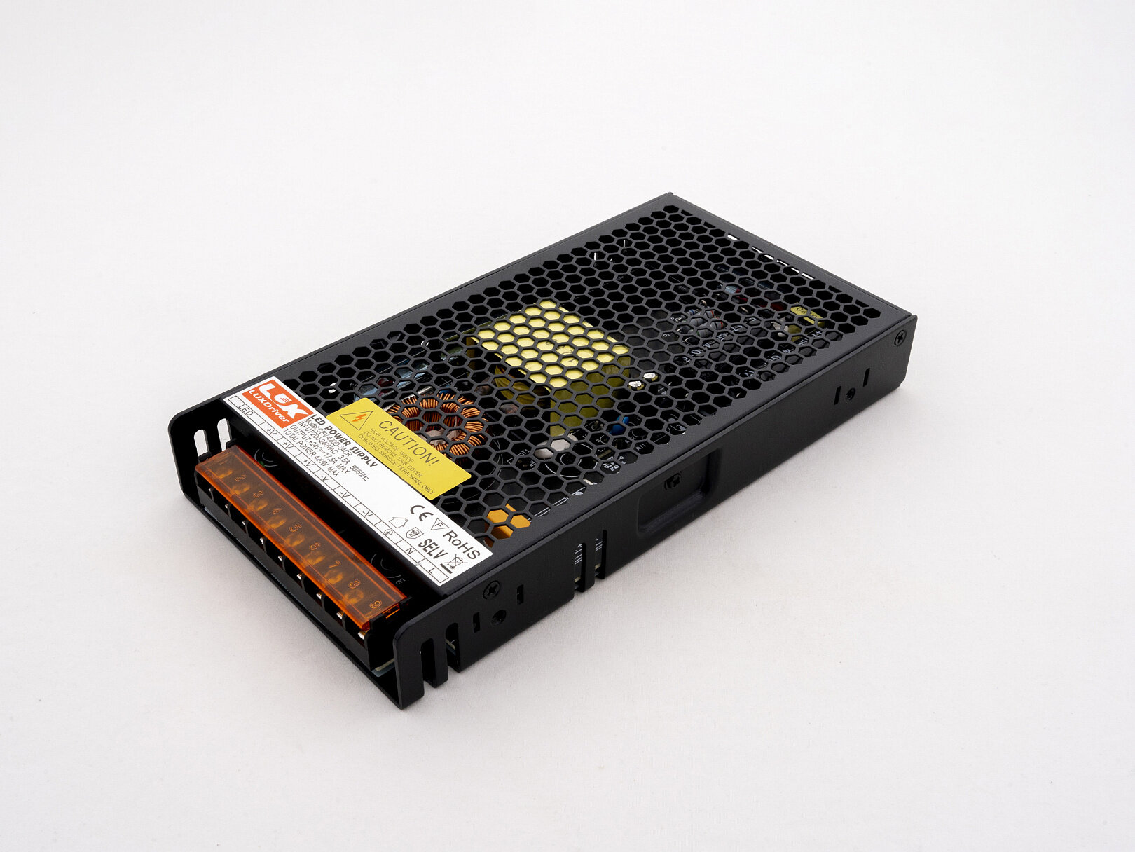 Блок питания для светодиодов LUXDriver 24 В 420 Вт, 17.5 А, для светодиодной ленты