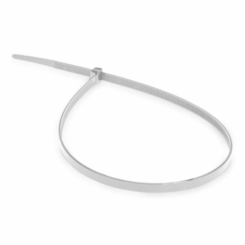 A85168S Хомут-стяжка нейлоновая 4,8х400мм, белый (100шт.) AVS NT4840-100W