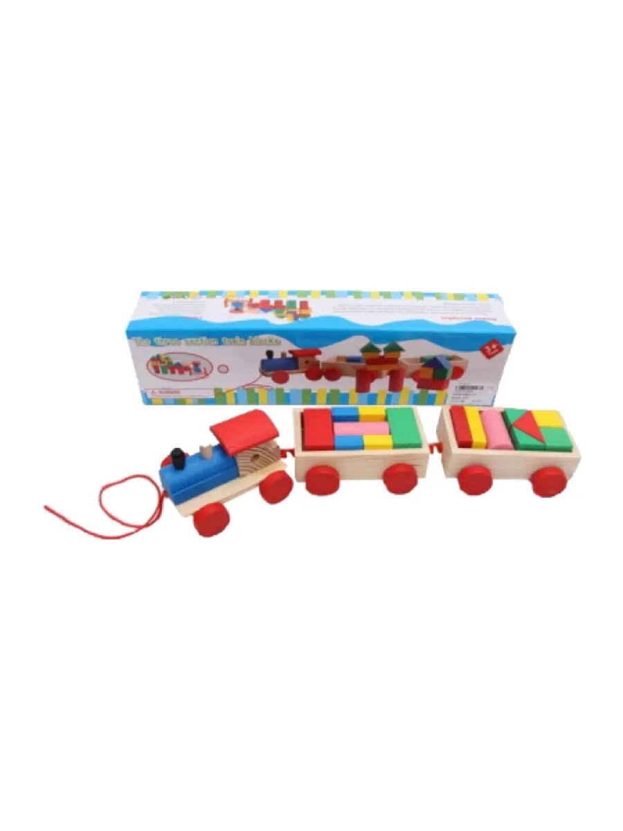 Развивающая игрушка паровозик /Цвета и формы/