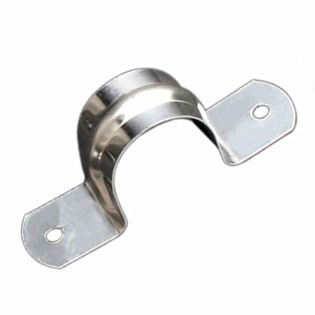 Хомут для труб с двумя отверстиями