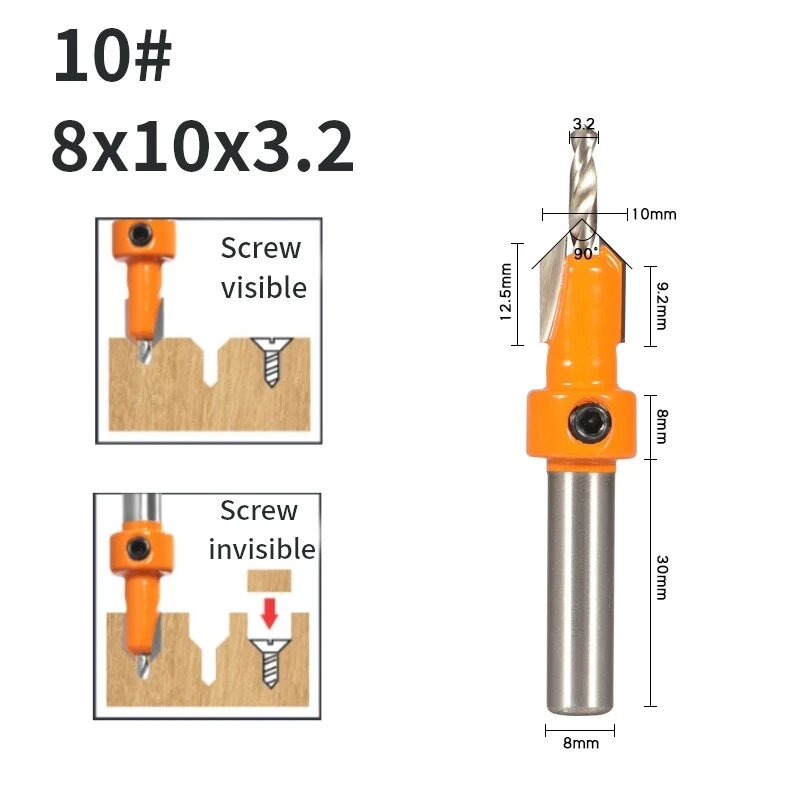 Колонковое буровое долото Allsome 8 мм 45# сталь 10