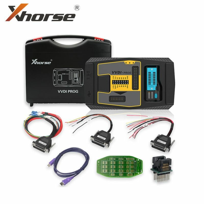 Программатор Xhorse VVDI PROG v5.3.1 — авто диагностический инструмент для ЭБУ, чтение ISN BMW, USB‑интерфейс