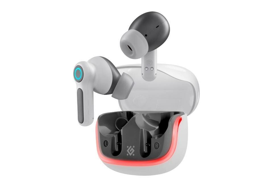 Defender Беспроводная гарнитура CyberDots 290 белый, игровые TWS, Bluetooth.