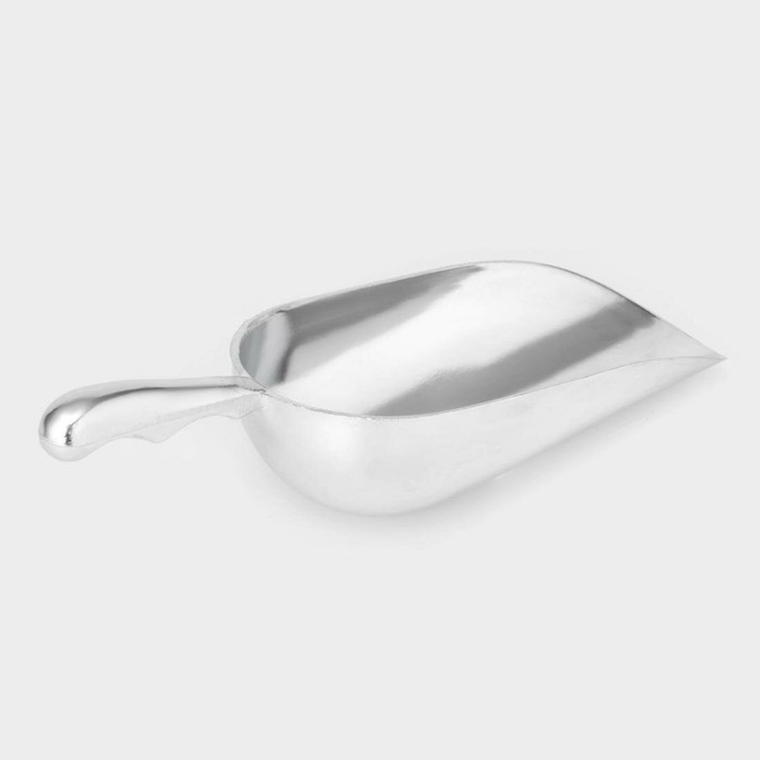 Совок SKYPHOS, алюминиевый, серебристый, длина ручки 27 см, 1 шт