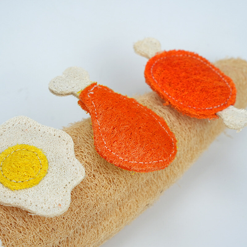 Набор куриный бедренный, яичный и говяжий жесткий корм для кошек с кошачьей мятой, 300г общий вес, полезный зубной