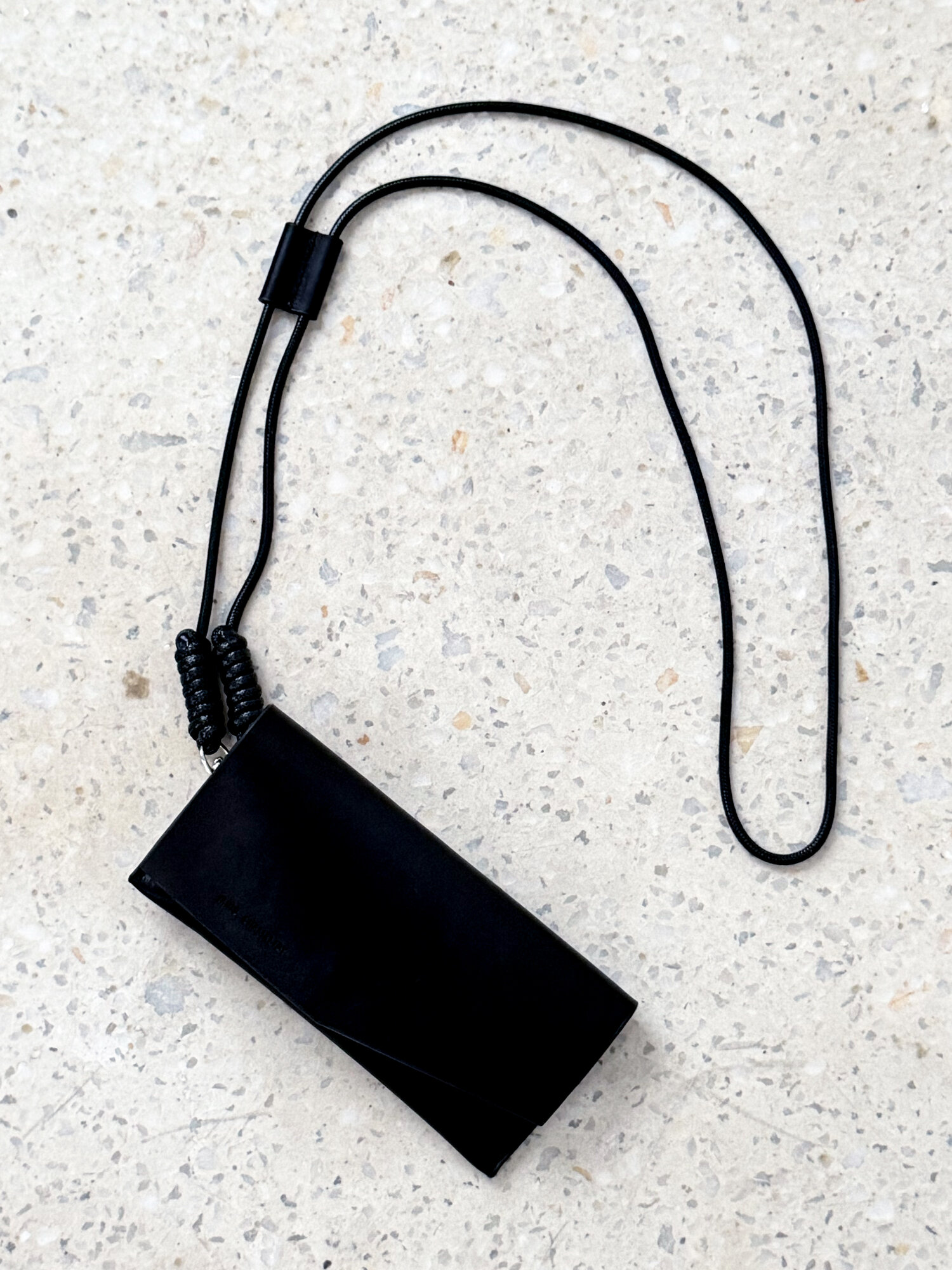 Чехол для очков Ianis Chamalidy, 100% натуральная кожа, чёрный, унисекс