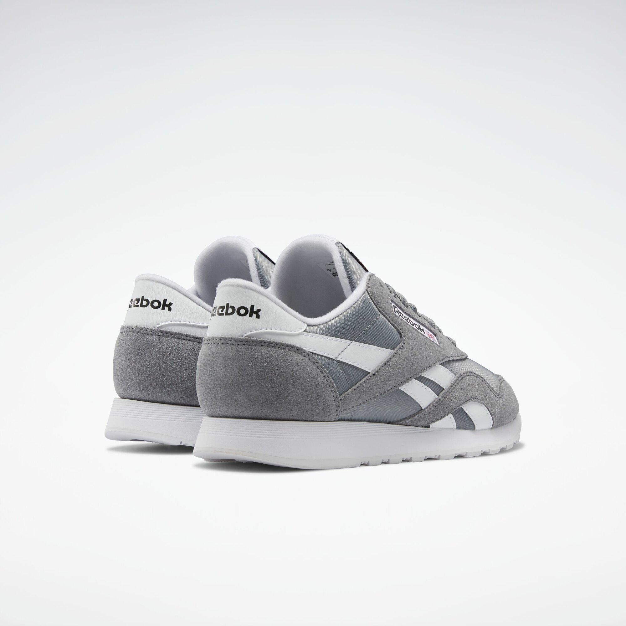 Кроссовки Reebok Classic Nylon, размер 9 US, темно-серый/белый — фото 1