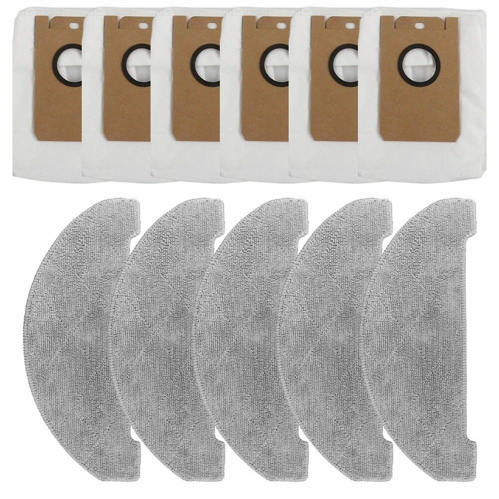 Принадлежности для подметальной машины Cleanova W11 комплект тряпичных мешков для пыли (5 тряпичных + 6 мешков для пыли)