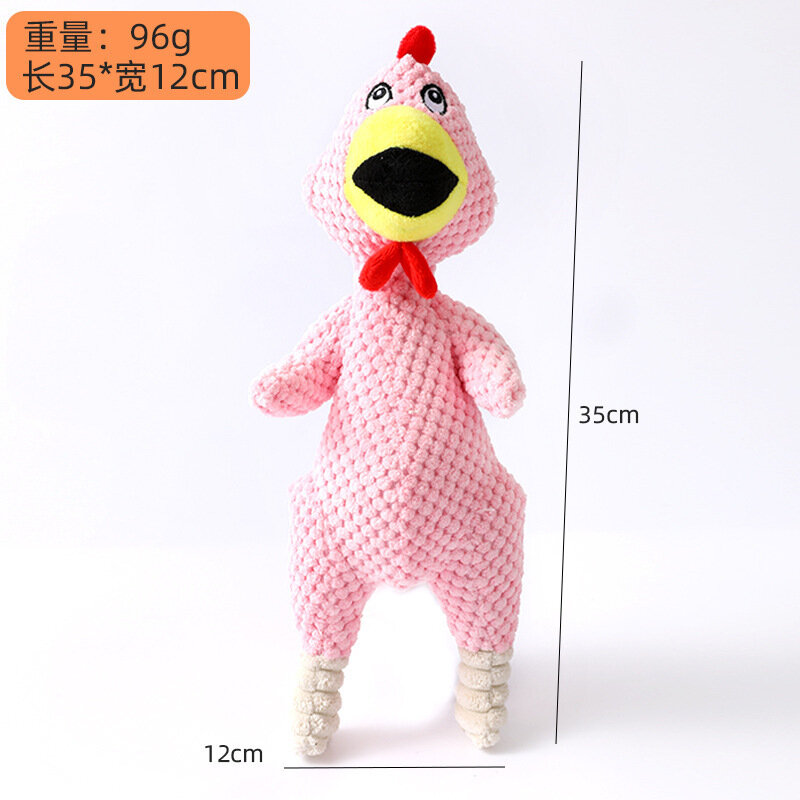 Трансграничные игрушки для домашних животных, интерактивные звучащие игрушки для собак, плюшевые игрушки-кричащие куры,