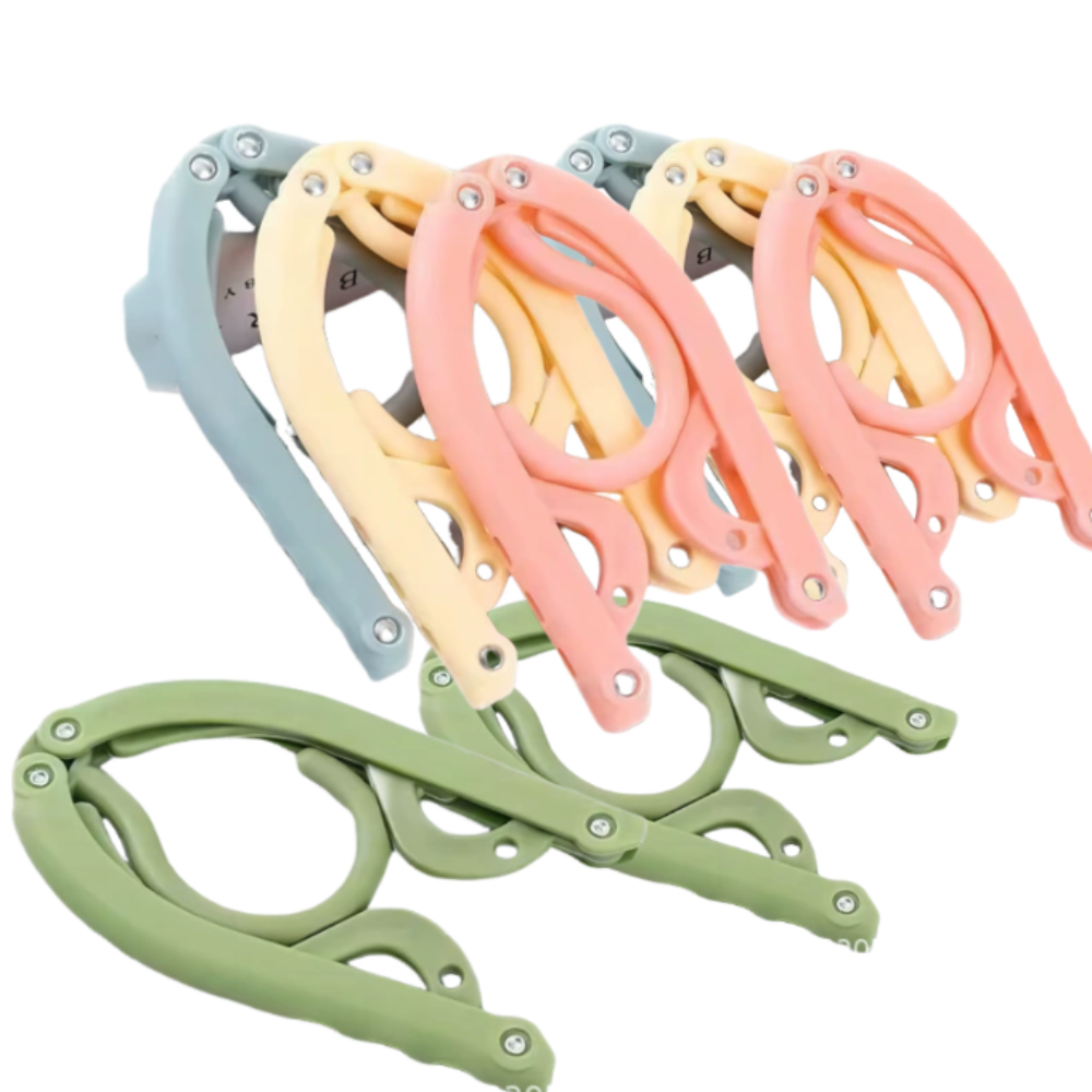 30PCS складной вешалкаbold для путешествий портативная стойка для брюк домашняя неопорная стойка для сушки нижнего белья пластиковая складная вешалка