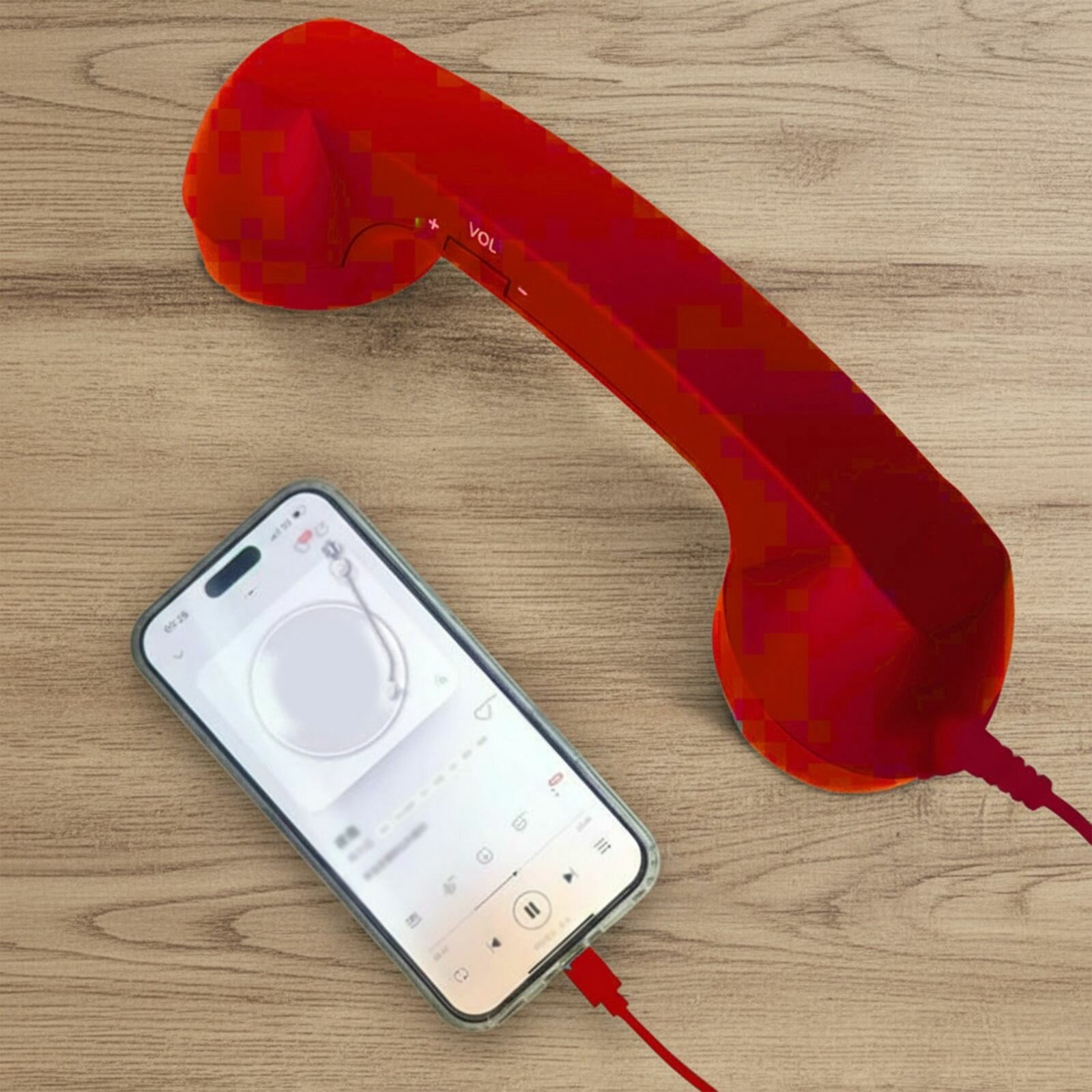 Ретро телефонная трубка Type-C Приемник сотового телефона Микрофон Динамик