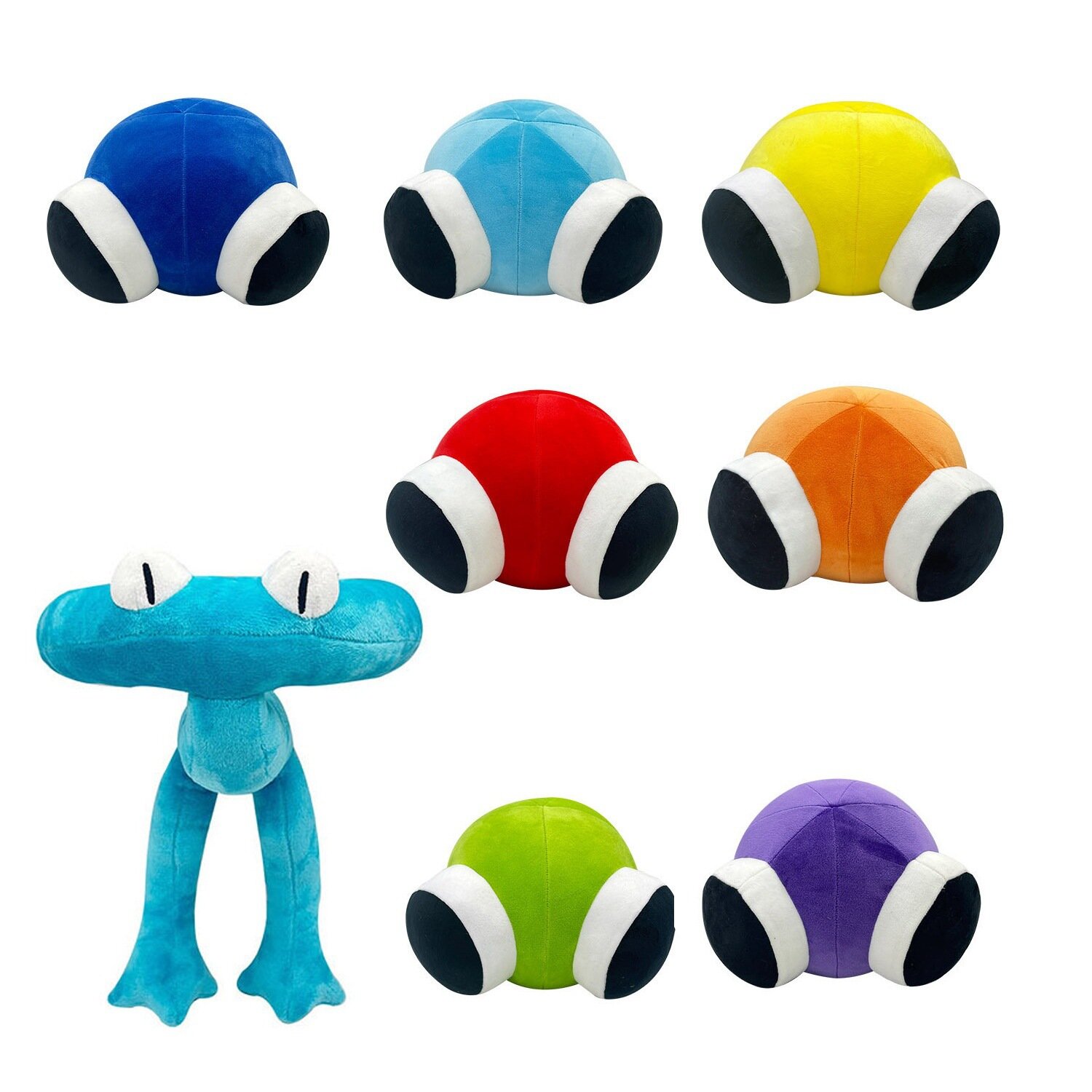 Радуга Друзья Rainbow Friends Chapter 2 глотка водяного монстра динозавра плюшевая игрушка глаза голова Желтый