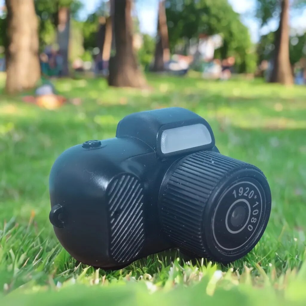 Брелок-камера Mini Y3000 с поддержкой TF-карты с дисплеем, крошечные камеры, цифровая камера для детей, микрокамера, видеокамера Micro Y4000 Cam Add 1G Card, Y3000 Black