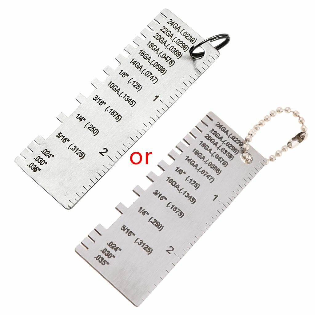 Толщиномер из нержавеющей стали, линейка для проверки сварных швов, штангенциркуль сварки измерительные инструменты листового металла, аксессуары