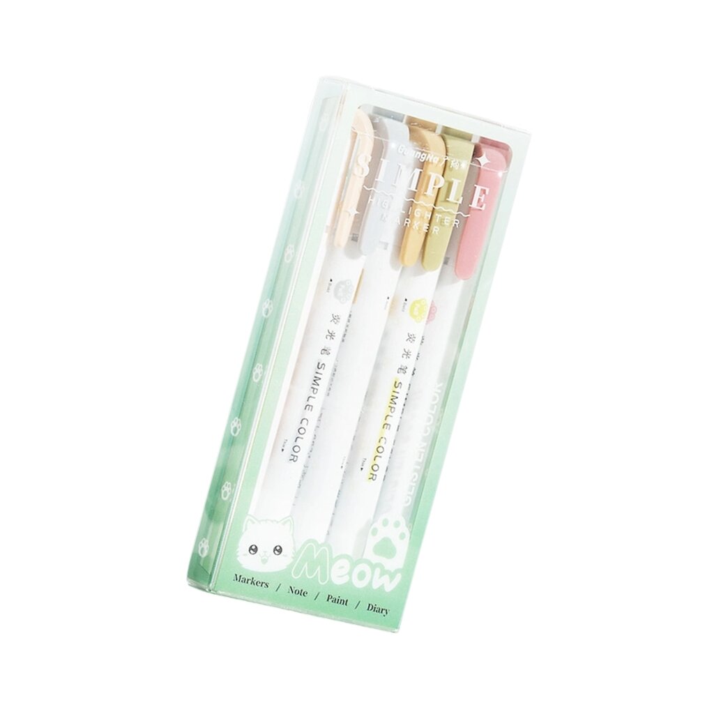 Маркеры, не вызывающие усталости, чернила для фломастера с двойной головкой, легкая флуоресцентная ручка из полипропилена для длительных записей