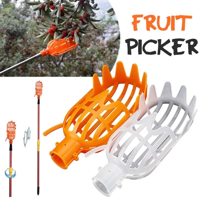 Пластиковая корзина для сбора фруктов Fruit Picker Picking Head Large Yellow