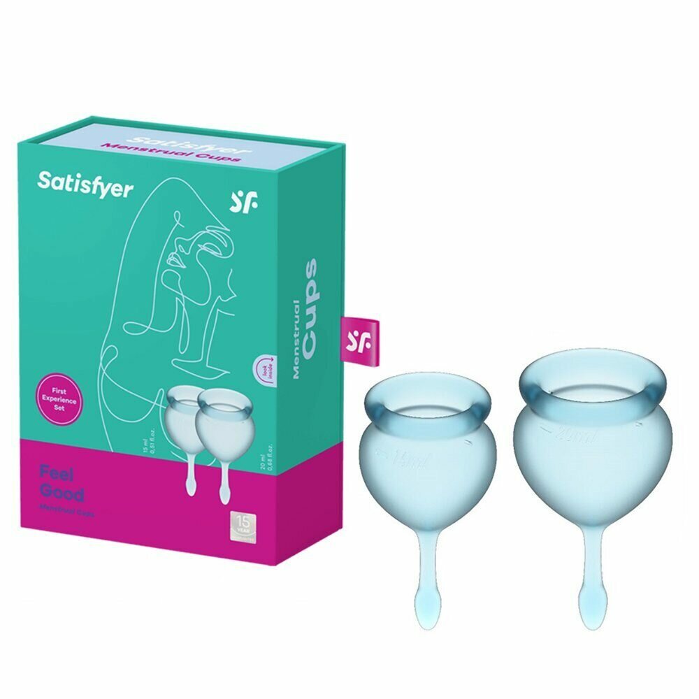 Менструальные чаши SATISFYER FEEL GOOD MENSTRUAL CUP 2 чаши в комплекте