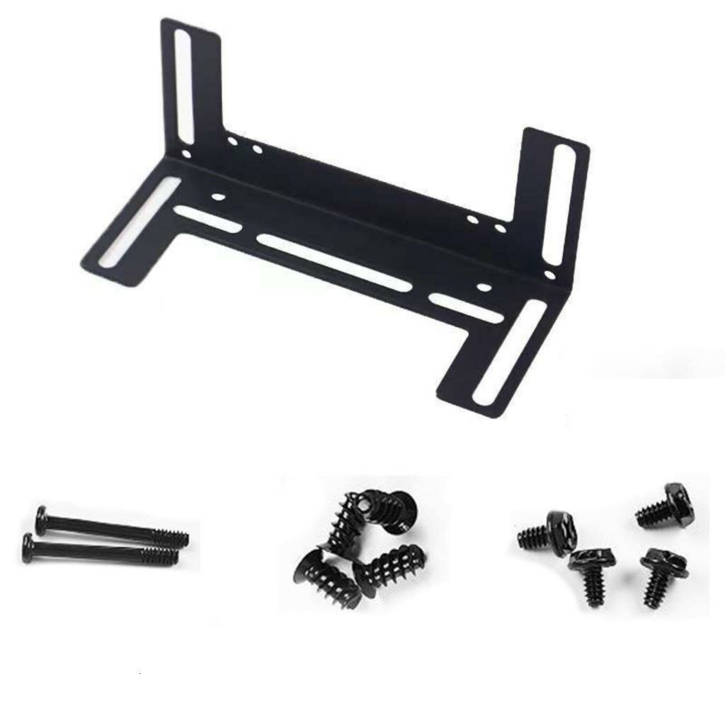 Кронштейн для вентиляторов охлаждения ПК, Черный - С помощью винтов