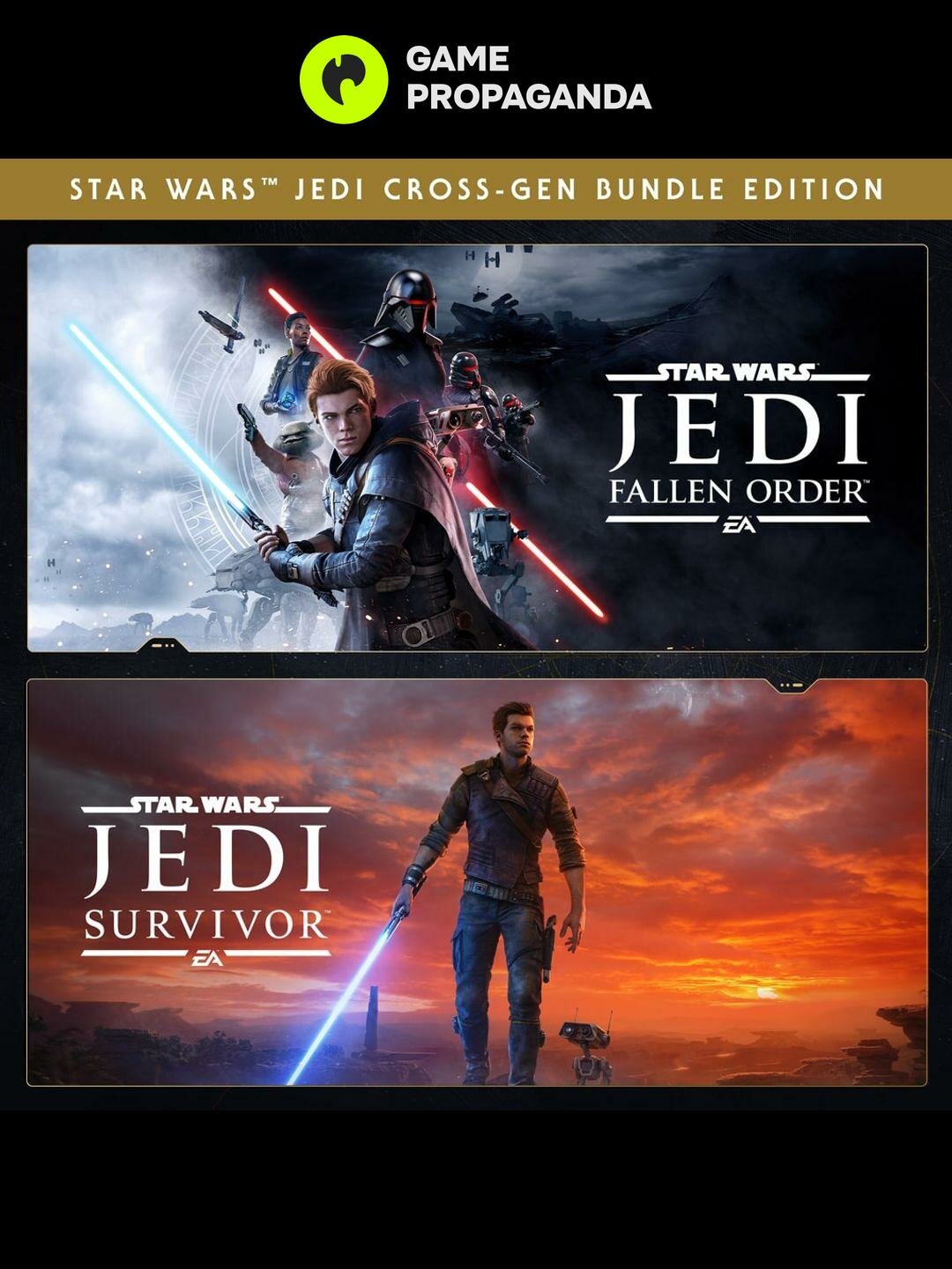 Игра STAR WARS Jedi Cross-Gen Bundle Edition PS4, PS5 + 90 TRY на баланс PSN. Турция. Цифровая версия