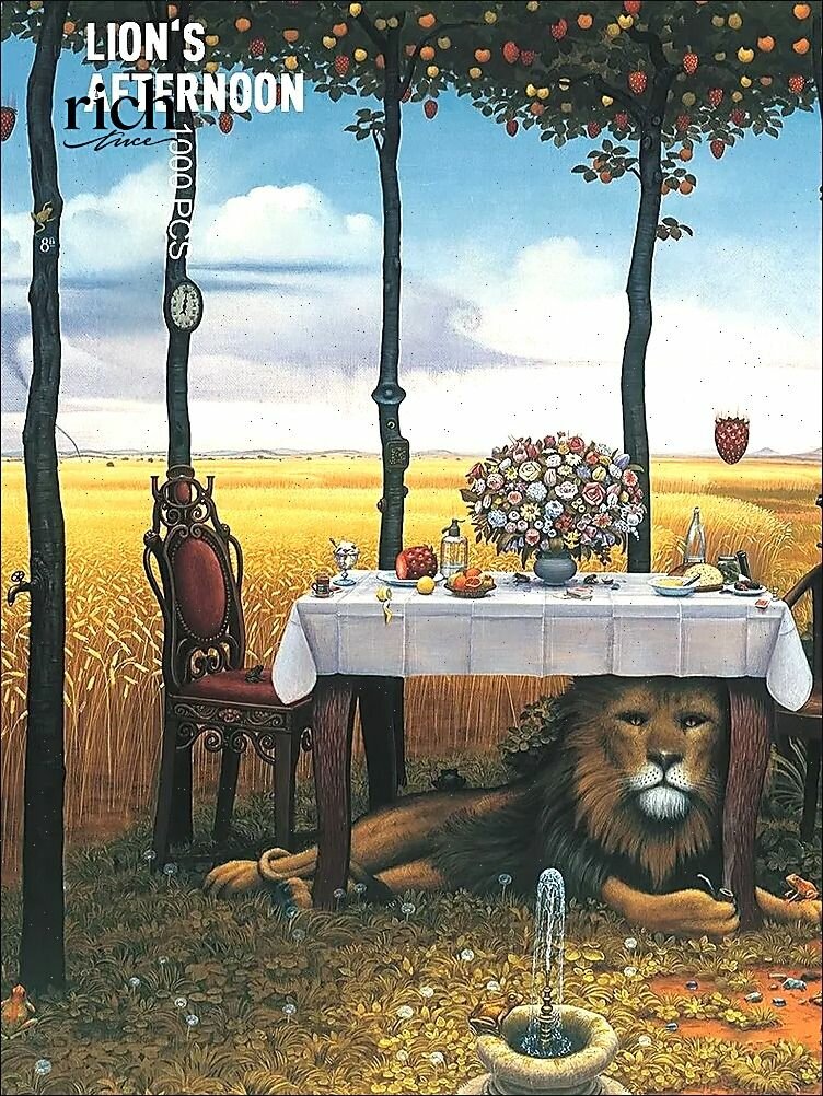 Послеполуденный отдых Короля Львов Пазл 1000 деталей