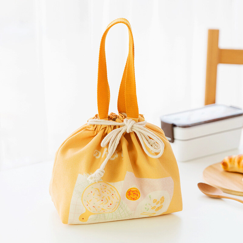 Большая емкость японский стиль бенто сумка холщовая большая сумка для работы Ланч-бокс сумка изоляционная сумка