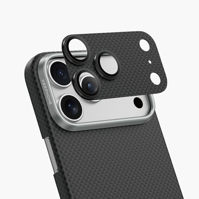 Защитные линзы Keephone KEVILAR LENS на камеру для iPhone 17 Pro Max / Черный