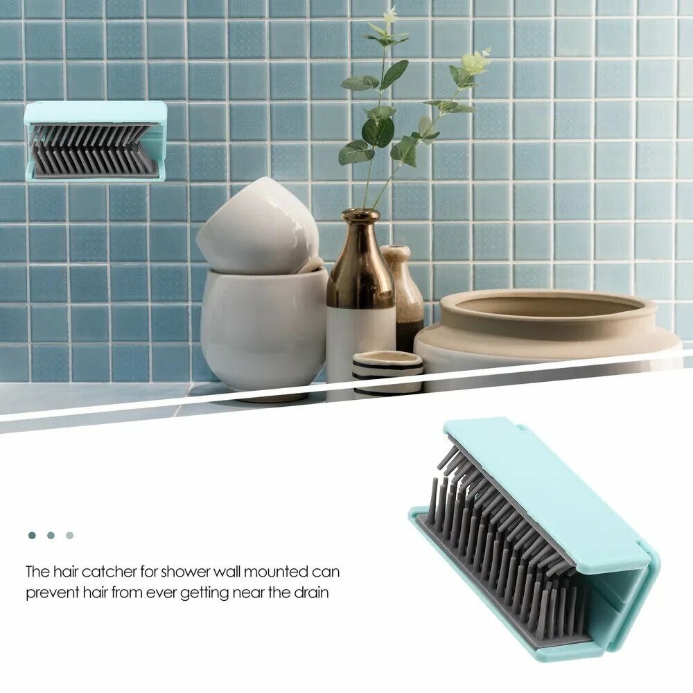 Сборщик Волос Для Душа, Силикон, Многофункциональный, Прочный, 1 Набор