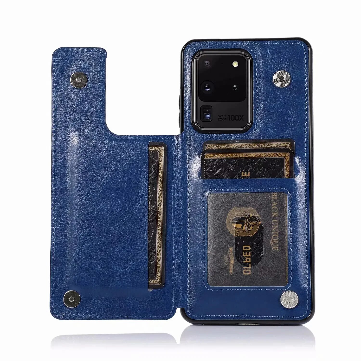 Чехол-кошелек для Samsung Galaxy S20 Ultra S10 S9 S8 Plus A51 A71, роскошный Синий, Blue, S20 Ultra