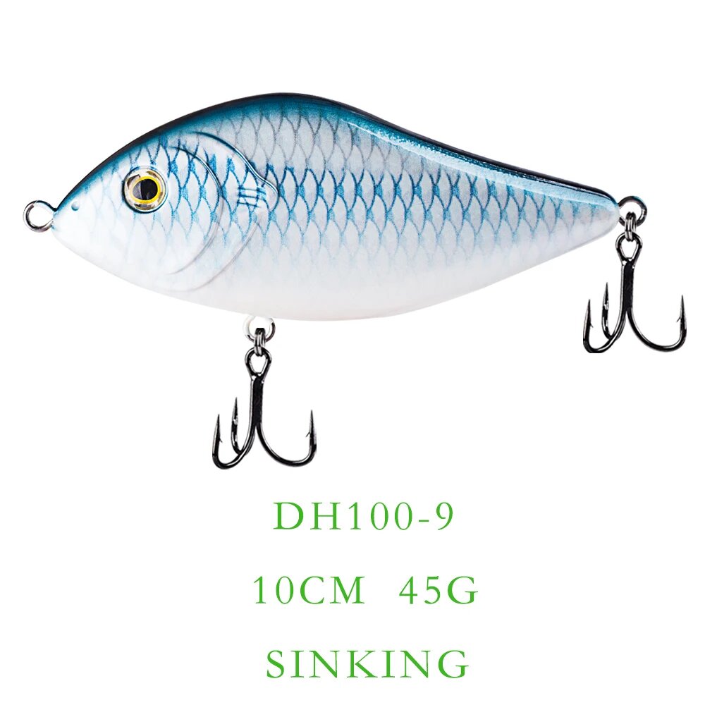 Джеркбейт Dr.Holife DH100-9, 10см, 45г, sinking