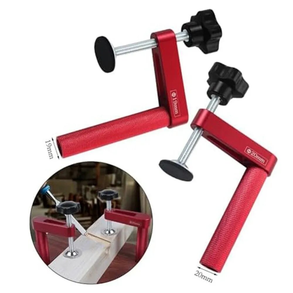 OZ-OCAR Струбцина для деревообрабатывающего верстака с фиксированным зажимом и нескользящей накладкой 19/20 мм, настольные быстродействующие регулируемые быстрофиксируемые зажимы