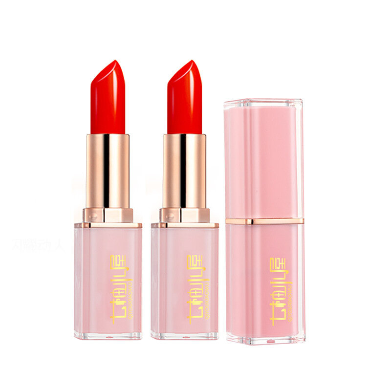 Бальзам для губ Qiyu Xiaowu с каротином, вишнево-красный, меняющий цвет, безопасный для беременных женщин, тысячи цветов, не прилипает к чашке, не выцветает