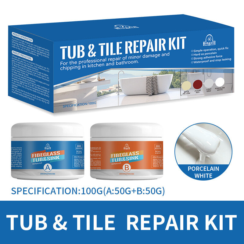 Керамическая ремонтная паста QIDAXIA для домашнего использования, мраморная ванна, умывальник, клей для склеивания, клей для ремонта плитки