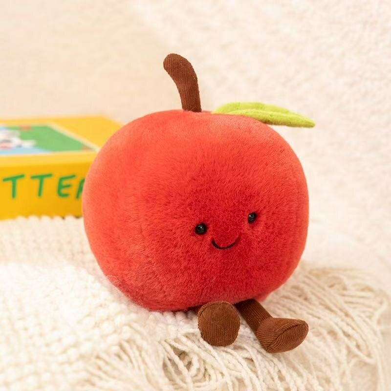 Плюшевая игрушка Jellycat Fruit Party, томат-черешня, груша, мягкая кукла, милый праздничный подарок оптом