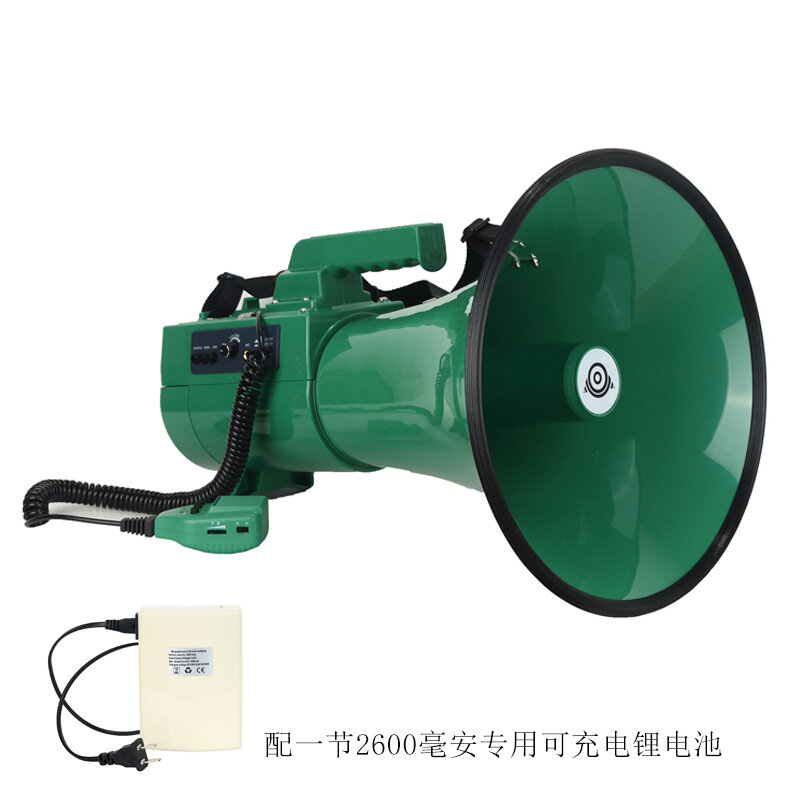 100-ваттный громкоговоритель, мощный динамик, мегафон, 2000m громкоговорителей, запись в цикле, 100-ваттный динамик с USB