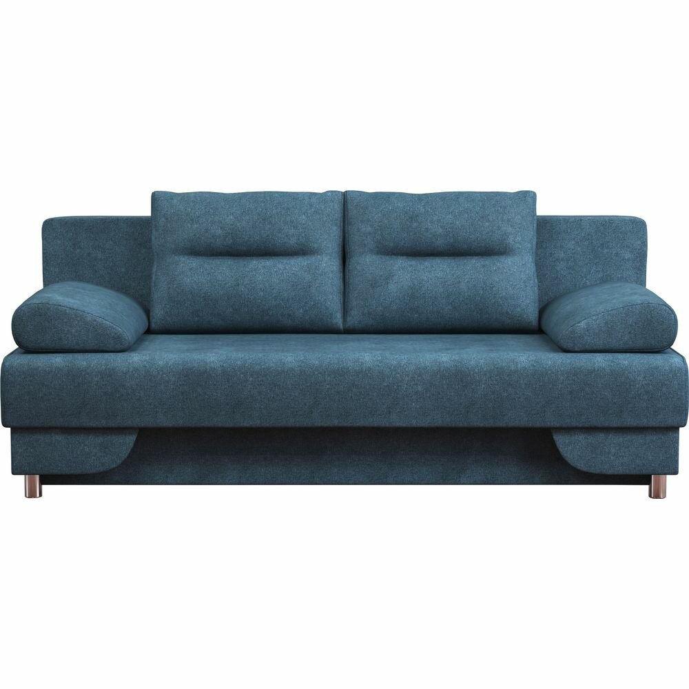 Диван еврокнижка Наш Диван Чарли Люкс А18 велюр синий