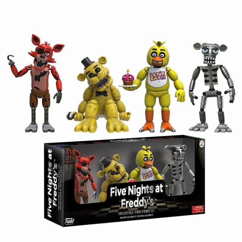 (Фредди) 4шт fnaf Фредди игры действия игрушки 5 ночей