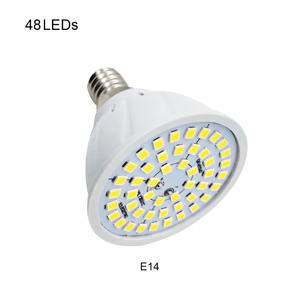 Лампа светодиодная 220V E14 Spotlight Bulb Corn Light 48 LEDs светодиодная лампа Warm White Light