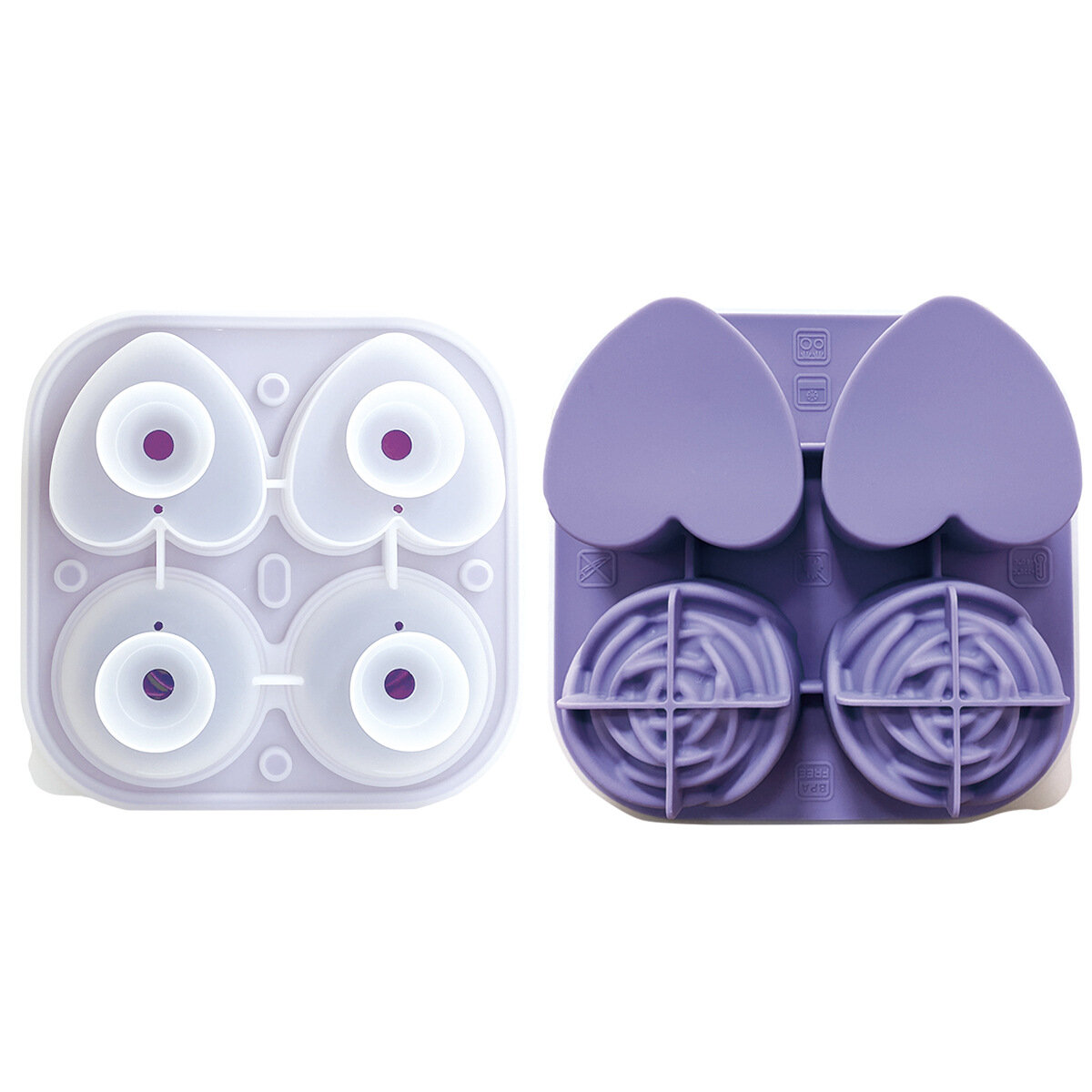 Силиконовая форма для льда, форма для кубиков льда, форма для ледяных шаров, ледяной контейнер, форма для мороженого в виде медведя, розы, цветка и маски для лица, кухонные принадлежности