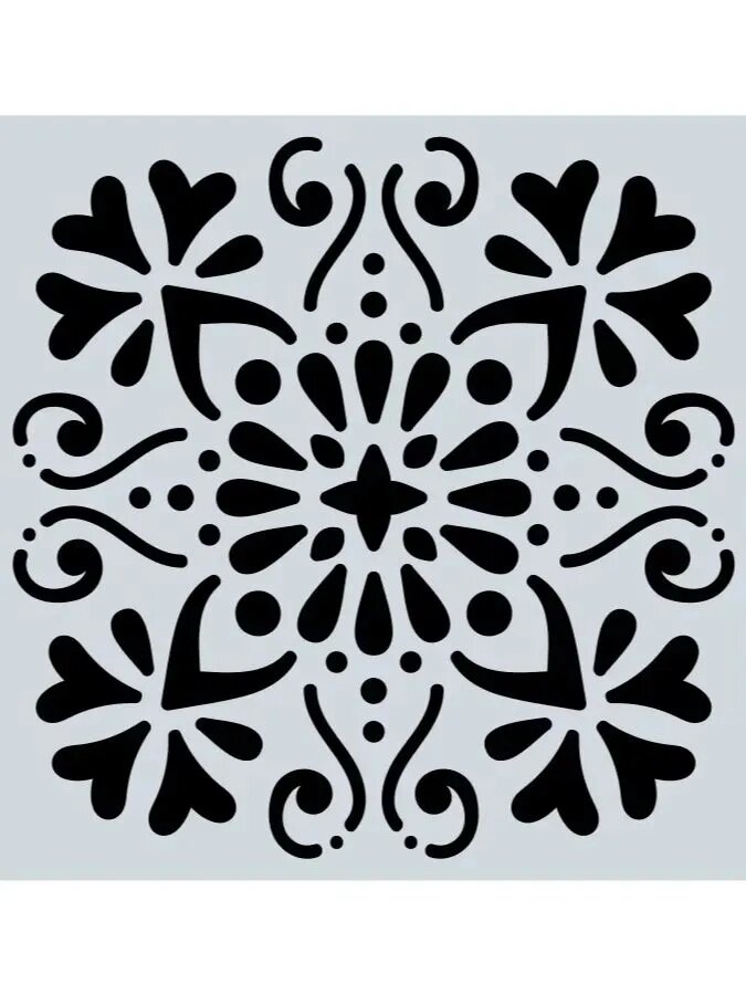 Красивый шаблон для полной резьбы по дереву с рисунком Мандалай, вспомогательный инструмент для настенной росписи и раскрашивания