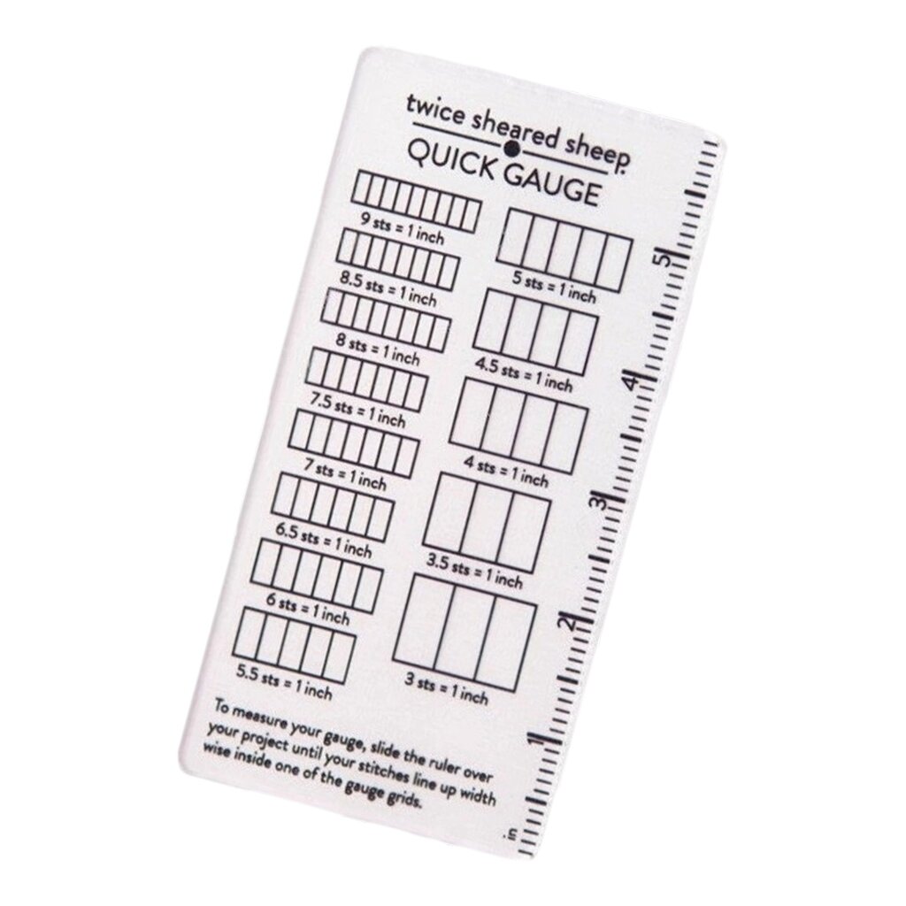 Акриловая Линейка Для Точного Измерения Вязания Портативный Инструмент Для Рукоделия Для Проектов По Вязанию Крючком Из Пряжи