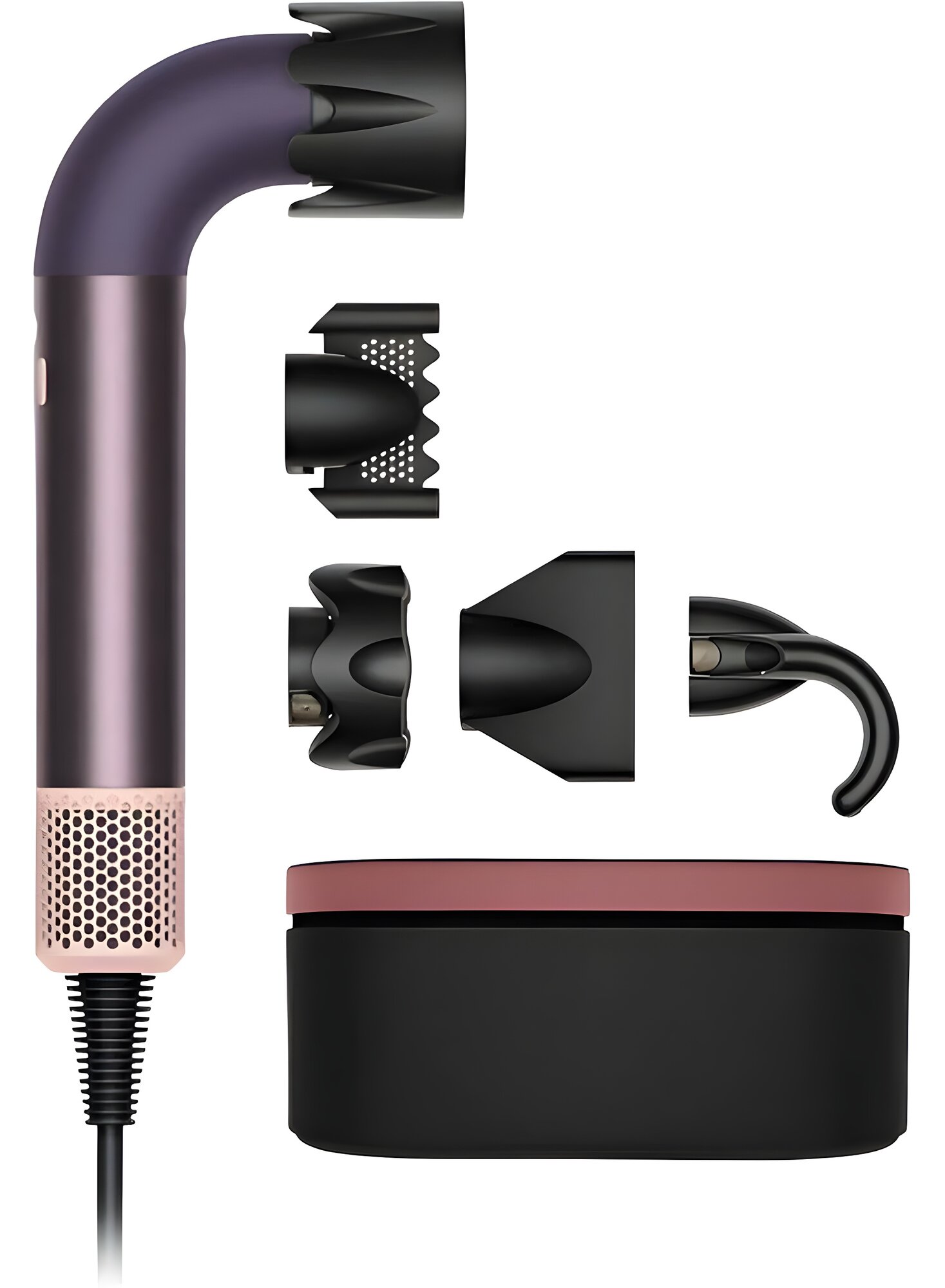 Фен Dyson HD17 Supersonic R Pro Jasper Plum с кейсом, 1700 Вт, 4 режима, защита от перегрева