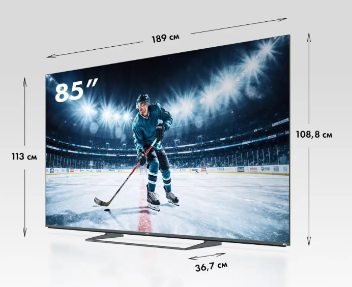 Телевизор Haier 85 MiniLED M4, Android 14, Звук от KEF, диагональ 85"