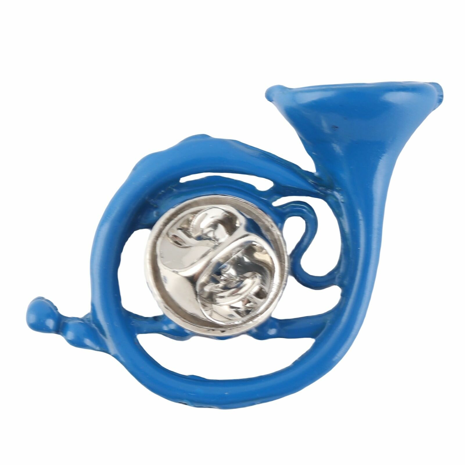 Кулона из металла синего цвета в форме рога с подарочным набором для одежды и сумок