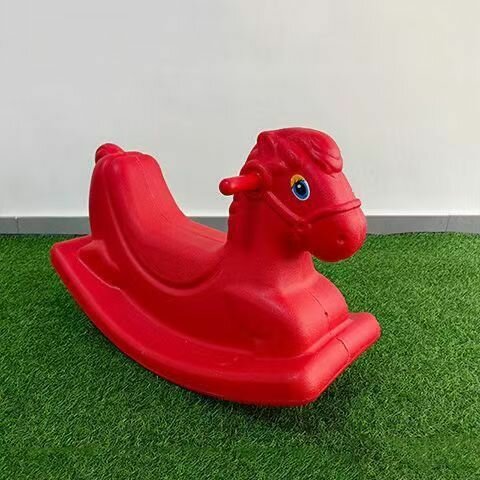 Качалка Лошадка салатовая пластиковая Качели детские