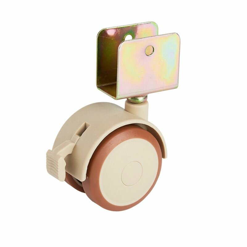 Колесики для мебели поворотные 2/4 шт, Вставное колесо для детской кроватки