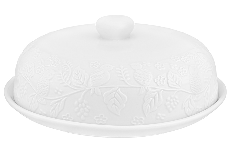 Блинница фарфор птички на ветке 23СМ элан