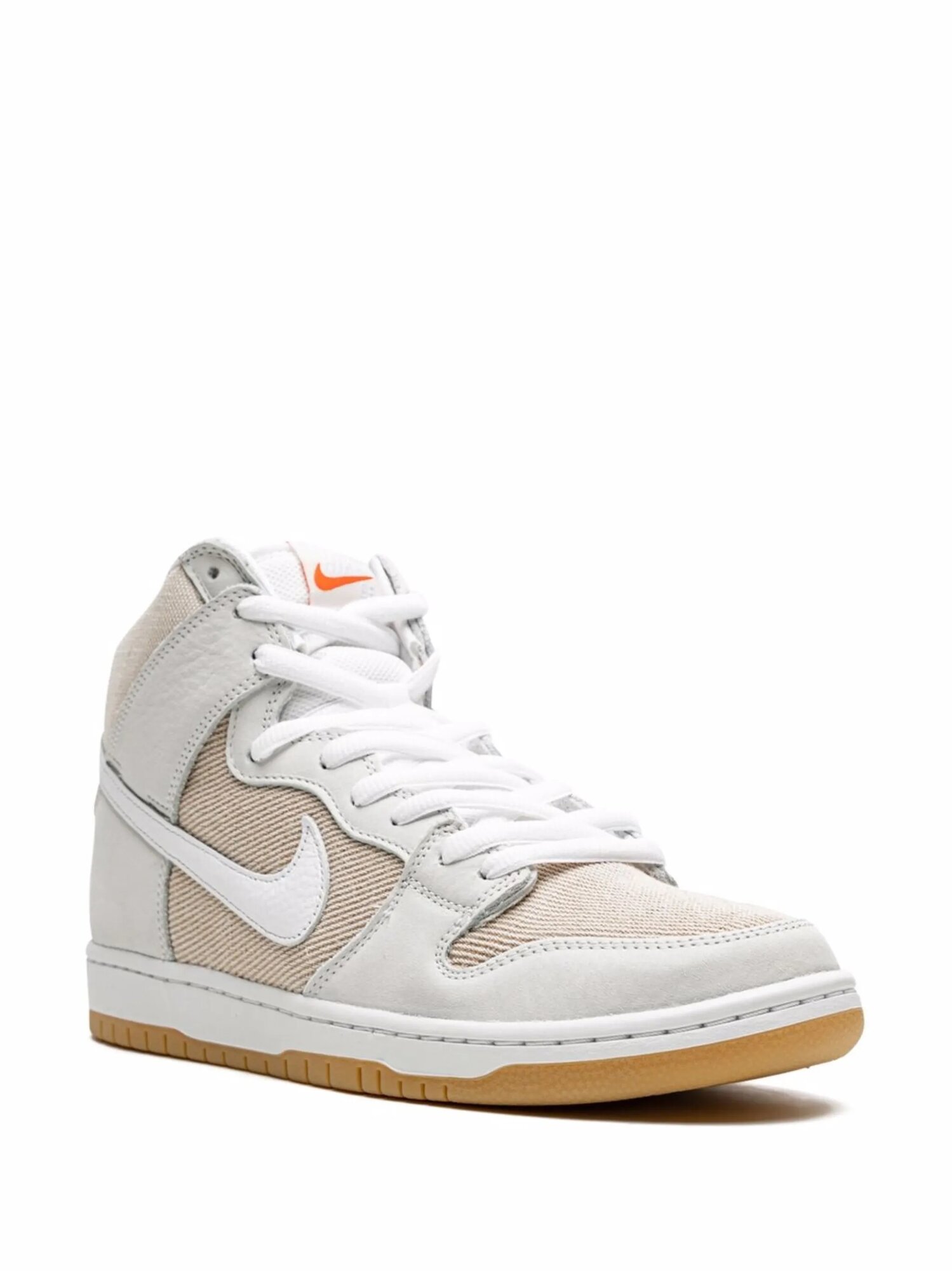 Кроссовки NIKE SB Dunk High Pro ISO, размер 9.5 US, серебристый — фото 1