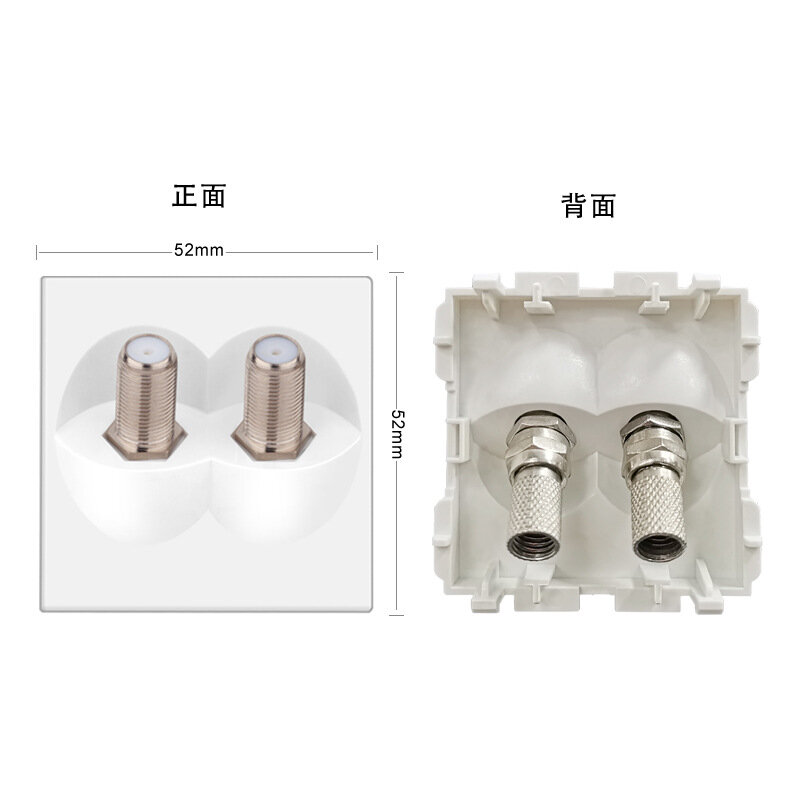 Кросс-бордерный настенный белый выключатель 86-типа, аксессуары для розеток, стеклянная рамка и модуль на 52 функции, которые можно свободно комбинировать