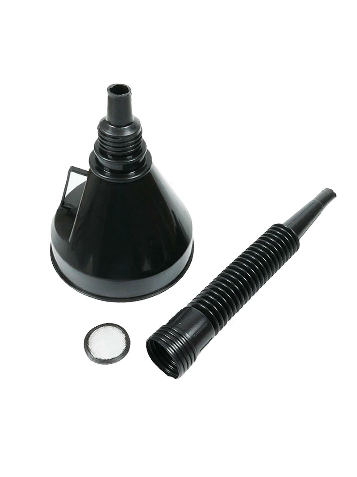 Сверхпрочная воронка с ситом для легкой заливки бензина, герметичная масляная воронка